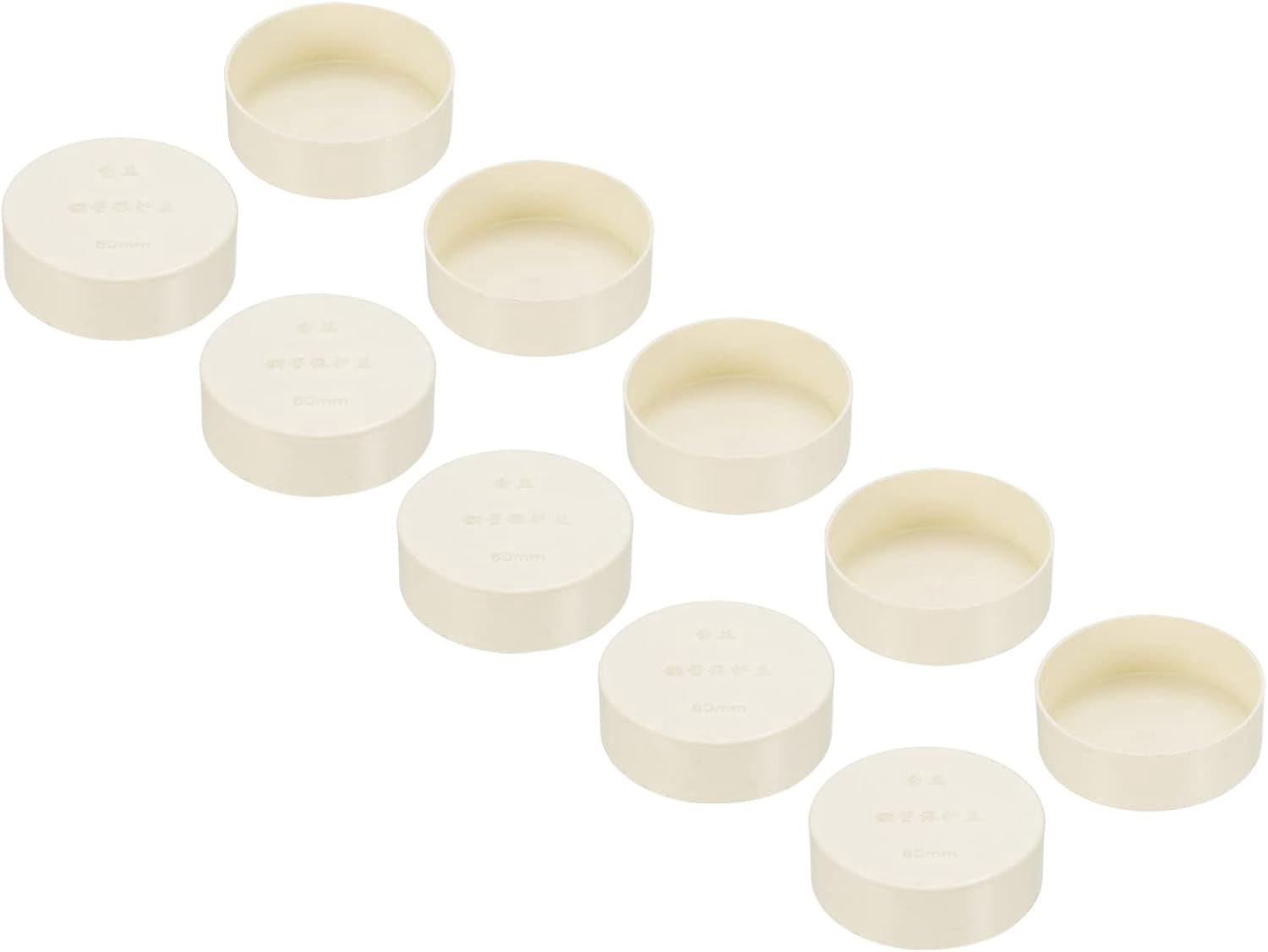 BDKWID-2.4" PVC Pipe End Cap Fitting, 10 Pack Furniture Grade Plug ...
