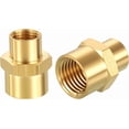 BDKWID-2 Packs Brass Pipe Fittings, 1/4" FeMale NPT to 1/8" FeMale NPT ...