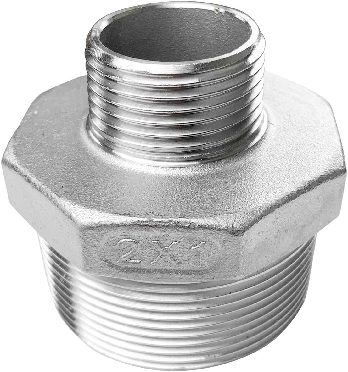 BDKWID-2" x 1" Male Hex Nipple Threaded Reducer Connector Pipe Fitting ...