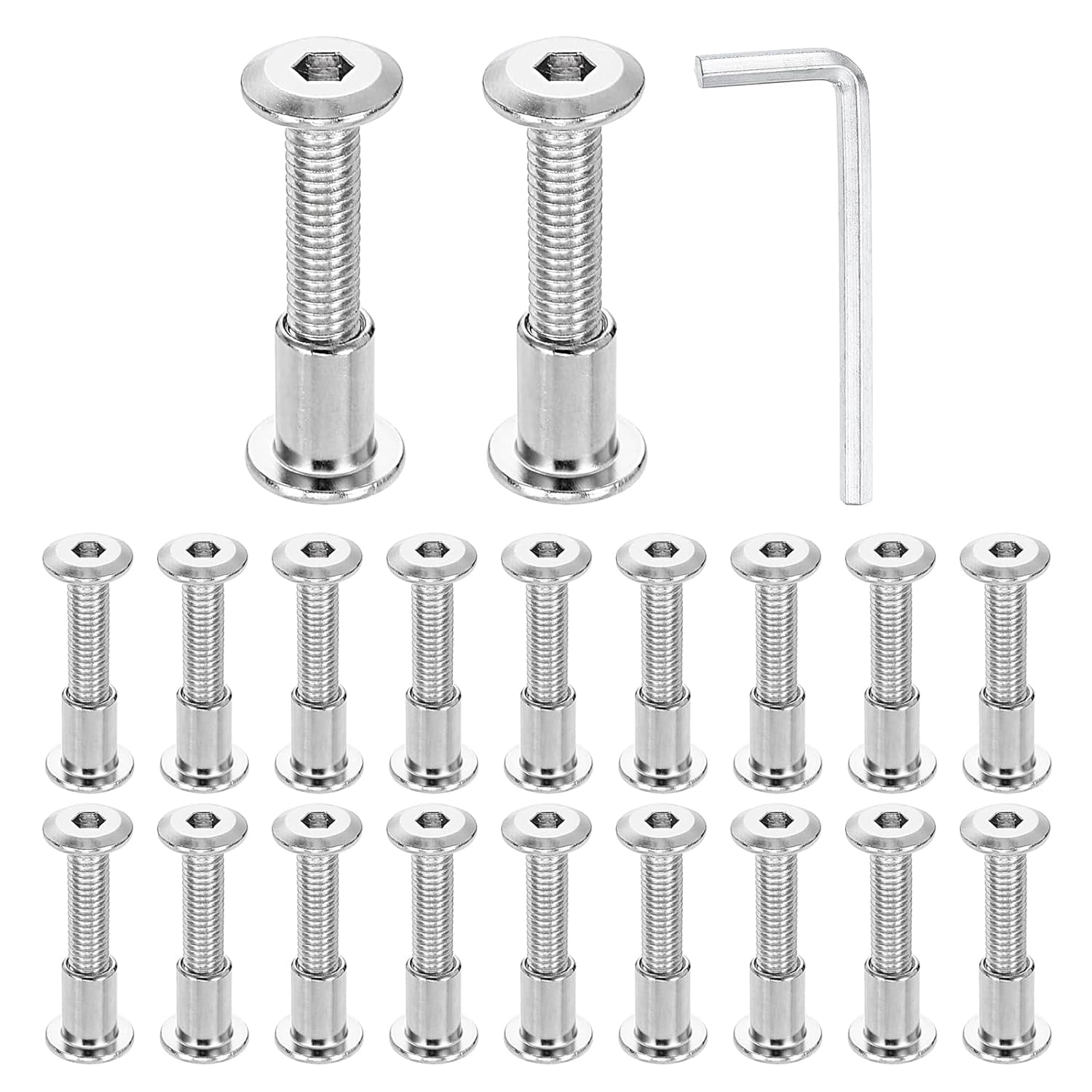 BDKWID-20 Set M6x35mm Hex Drive Socket Cap Bolt and M6x12mm Nuts with ...