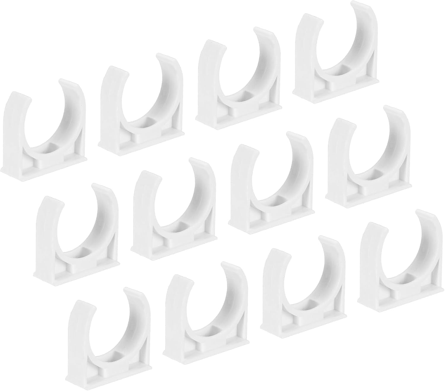 BDKWID-20PCS PVC U-Shaped Water Pipe Clamps Clips, Conduit Clip Push in ...
