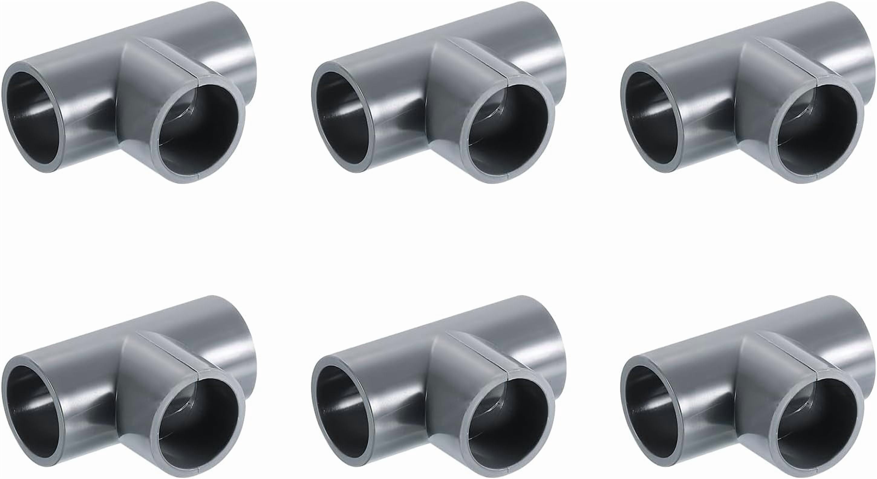 BDKWID-20mm PVC Tee, 6 Pcs 3 Way Elbow Connector Furniture Grade PVC ...