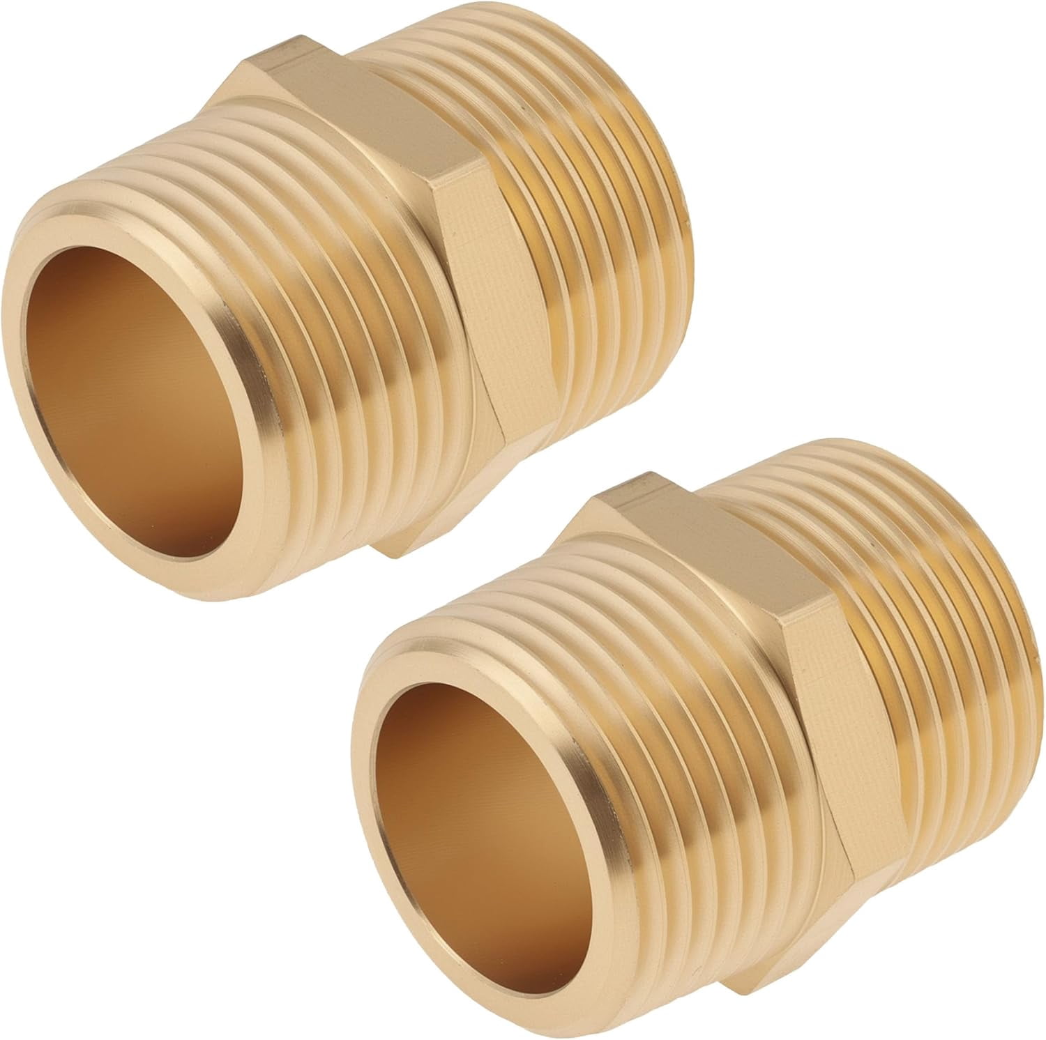 BDKWID-2pcs 3/4 inch G Female x 3/4 inch NPT Male Thread Adapter Brass ...