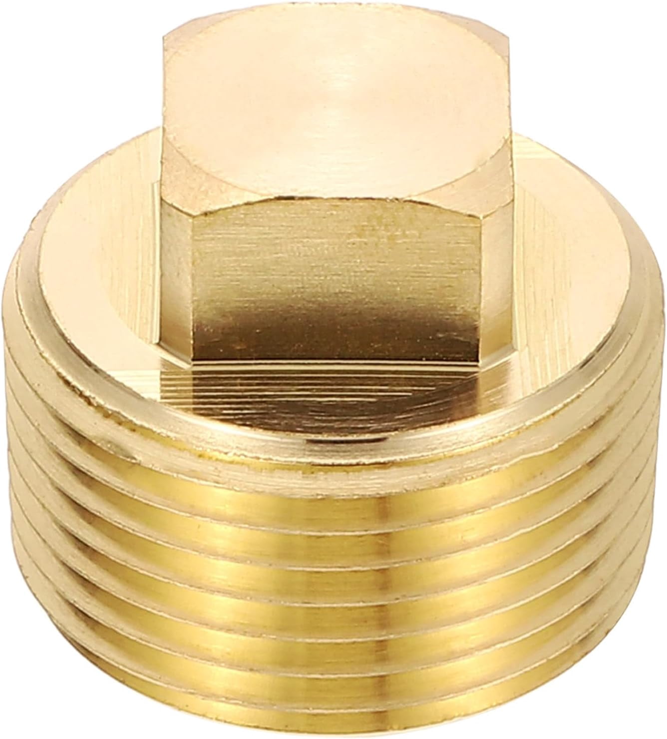 BDKWID-3/4" NPT Male Brass Square Plug Fittings, Brass Cored Plug with ...