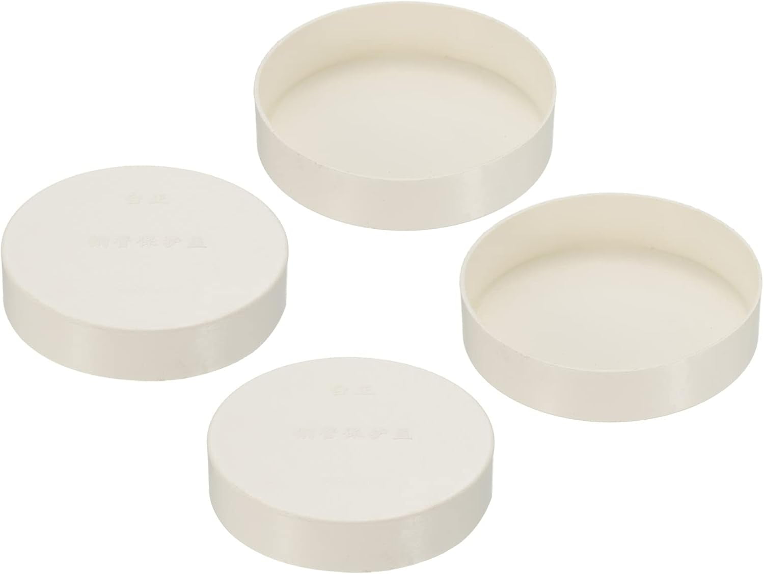 BDKWID-3.5" PVC Pipe End Cap Fitting, 4 Pack Furniture Grade Plug ...
