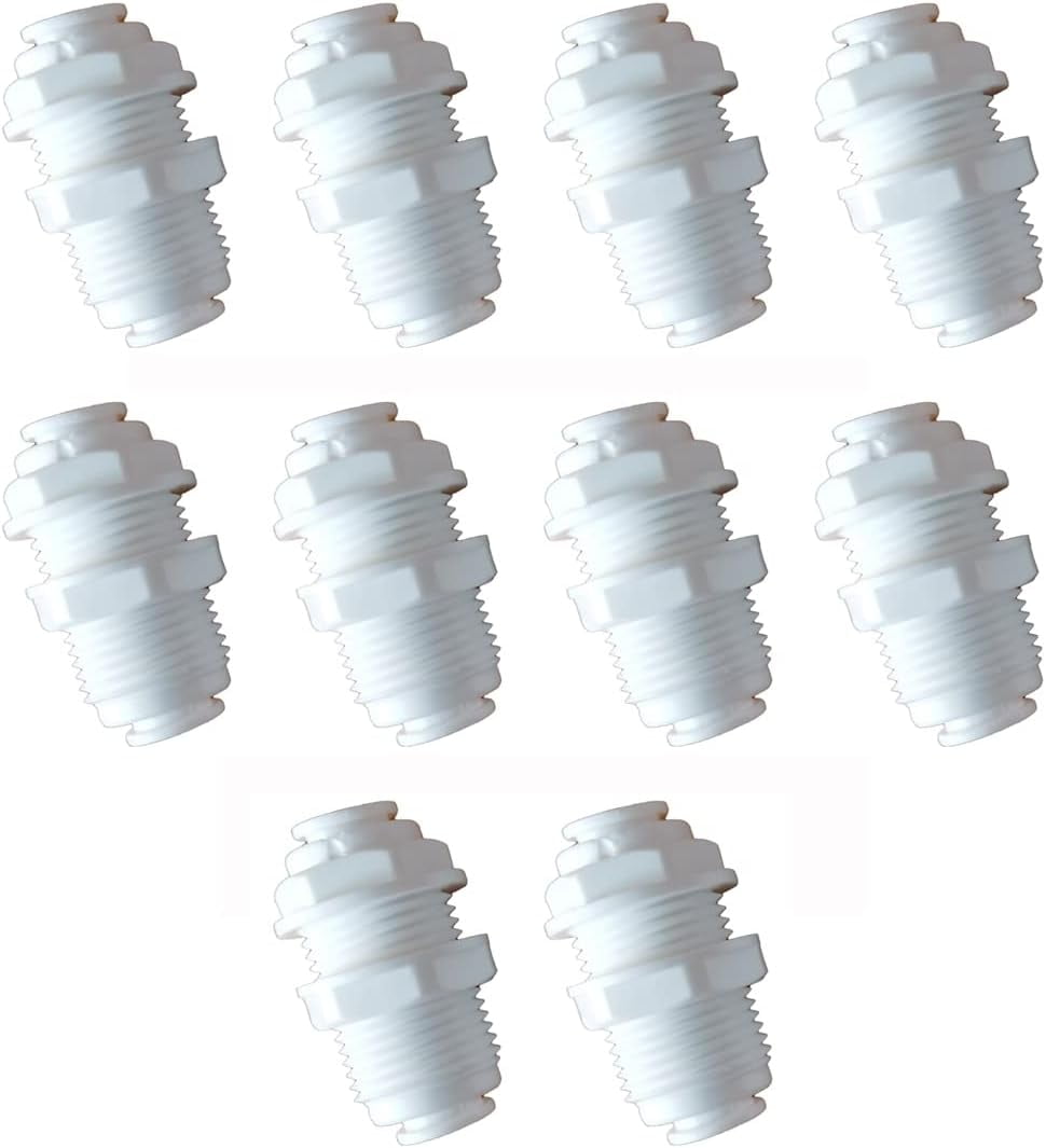 BDKWID-3/8" RO Water Tube Fitting,Bulkhead Connector,Quick Connect ...