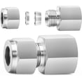 BDKWID-304 Stainless Steel Compression Tube Fitting, 1/2" OD x 1/4" NPT ...