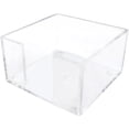 BDKWID-3x3 Inch Sticky Note Holder, Clear Acrylic Sticky Dispenser ...