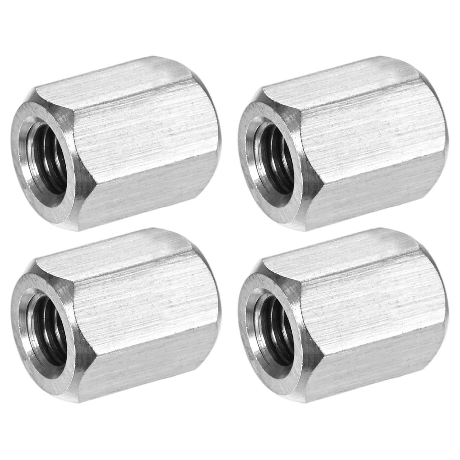 BDKWID-4-Pack 3/8"-16 UNC Hex Coupling Nuts, 0.79" Length 304 Stainless ...