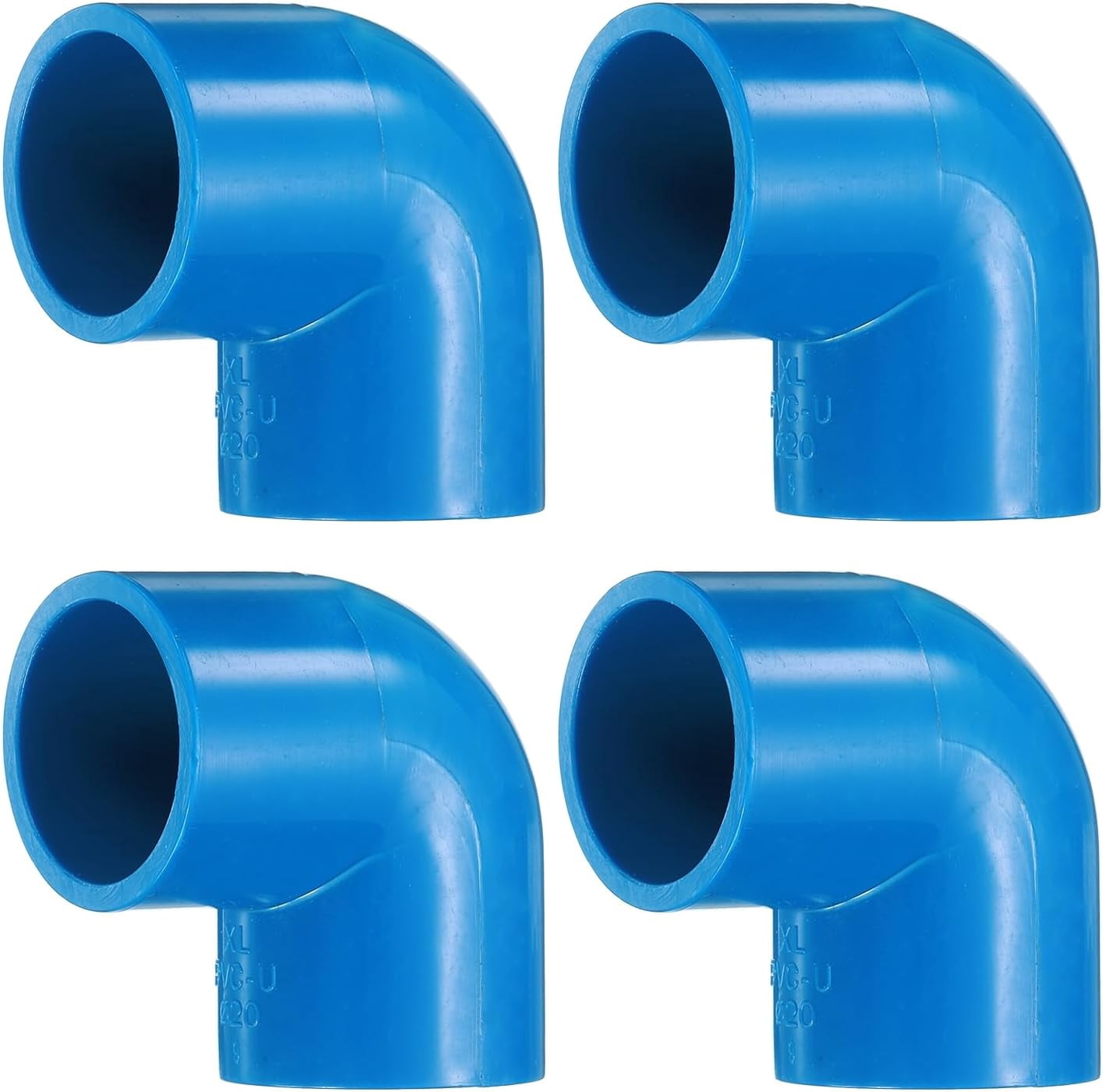 BDKWID-4pcs 90 Degree Elbow Pipe Fittings 1/2" 2 Way PVC Furniture ...