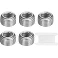 BDKWID-5 Pcs 304 Stainless Steel Pipe Plug 3/8" BSP Male Internal Hex ...