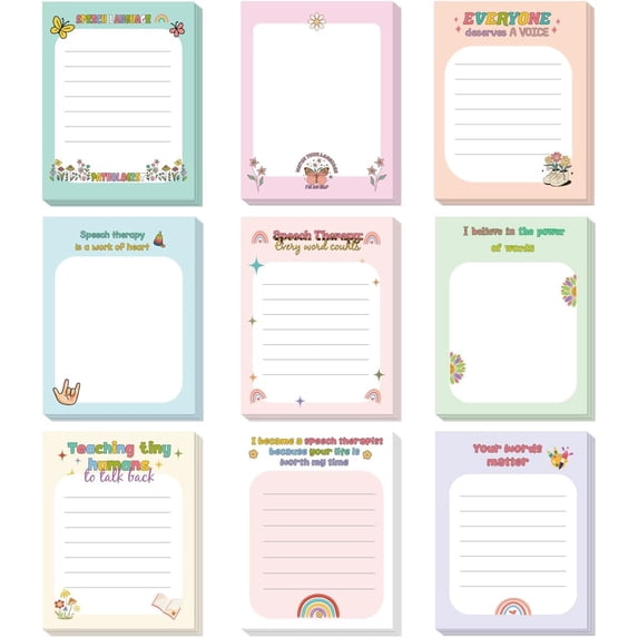 BDKWID-9 Pcs Speech Pathologist Gifts, Cute Speech Language Pathologist ...