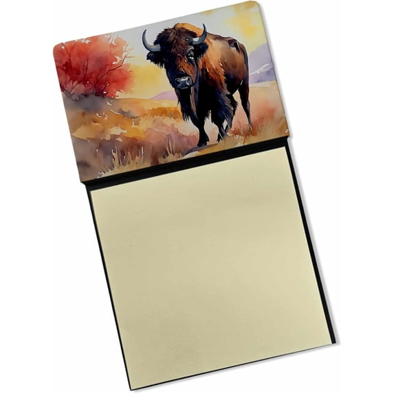 BDKWID-American Bison Sticky Note Holder Refillable Dispenser Self ...