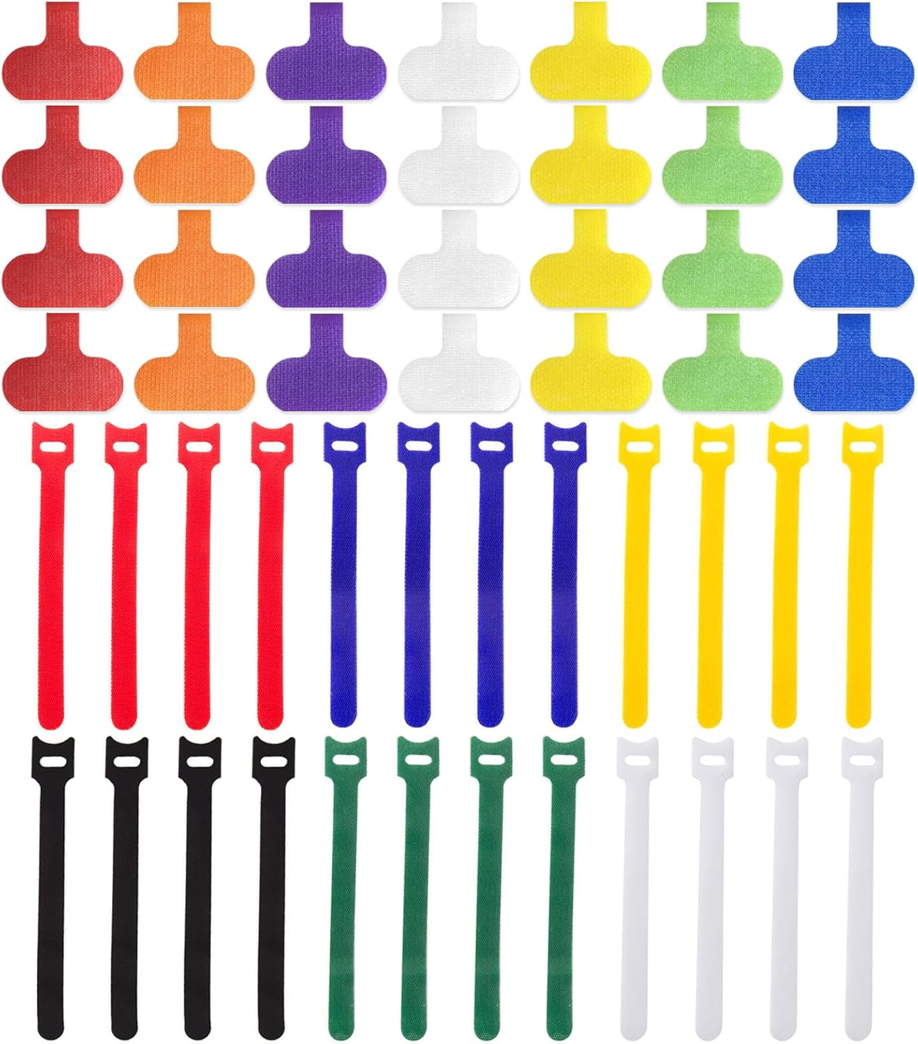 BDKWID-Cable Management Kit, 28 Pcs Multi-color Cable Labels and 24 Pcs ...