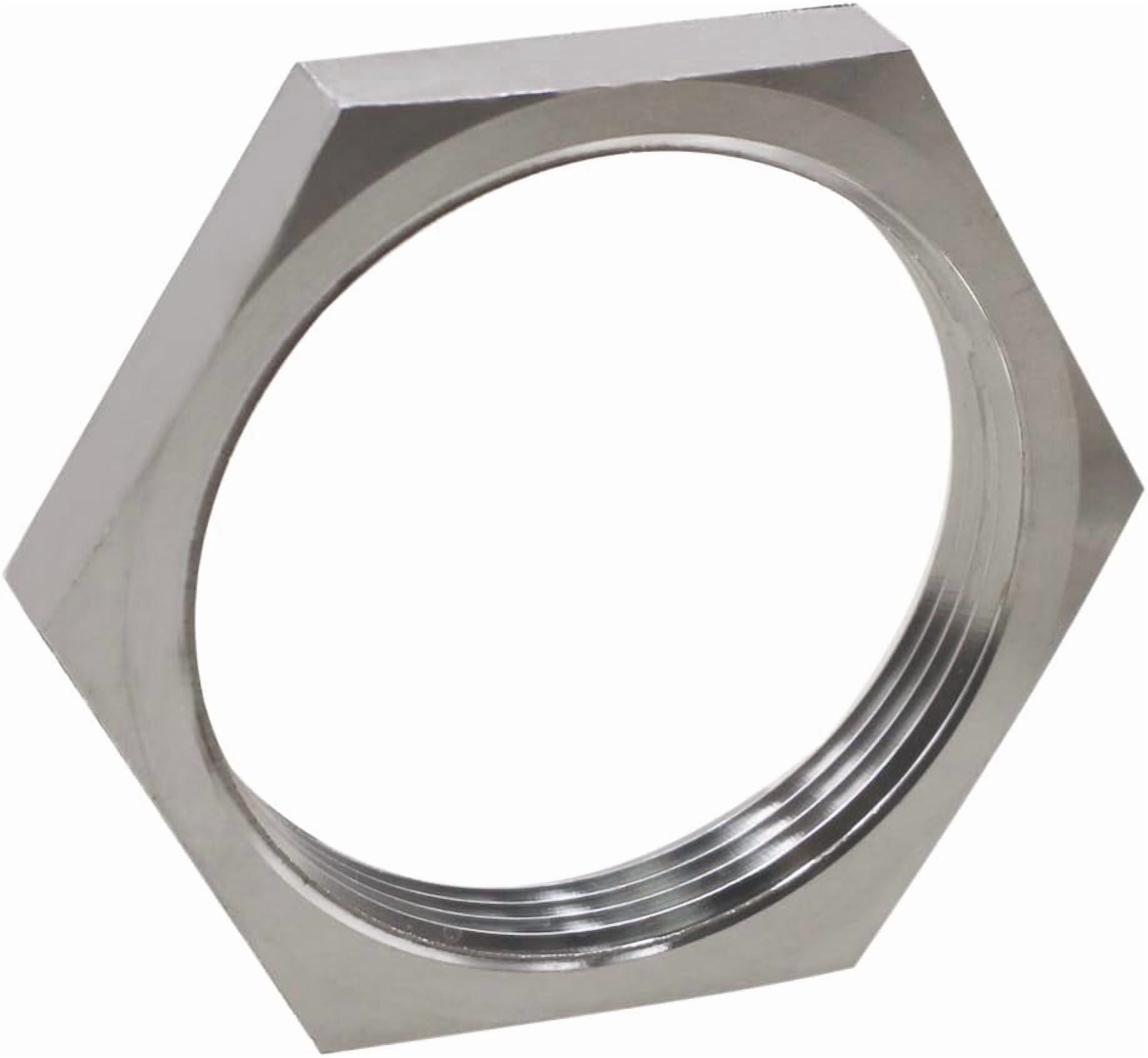 BDKWID-Cast Pipe Fitting Stainless Steel 304 Hex Locknut 2 Inch NPT ...