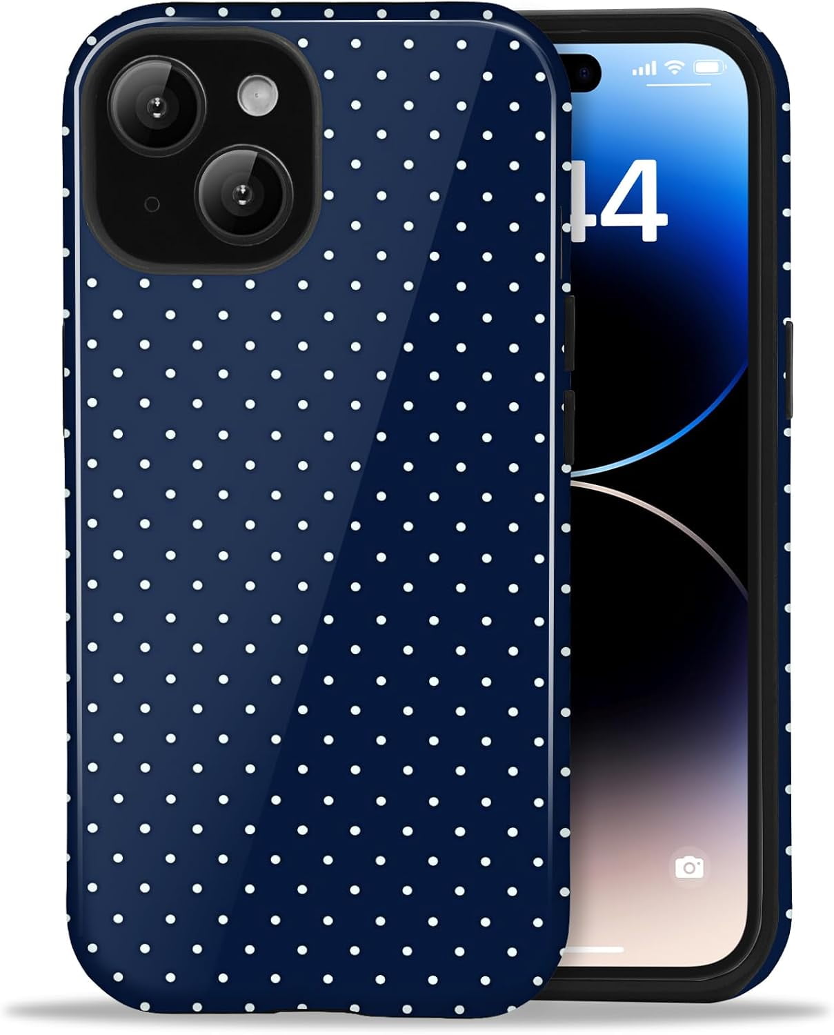 BDKWID-Compatible with iPhone 14 Pro Case Cute Polka Dot Aesthetic ...