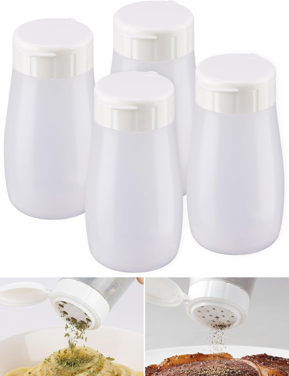 BDKWID-Dual-Hole Spice Bottles Set - Small & Large Hole Shakers for ...