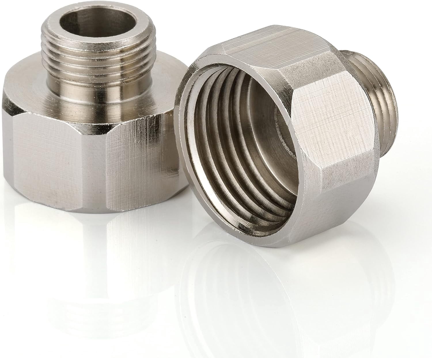 BDKWID-G 1/2 Female to 3/8 Male COMP Reducer Adapter, Brass Pipe ...