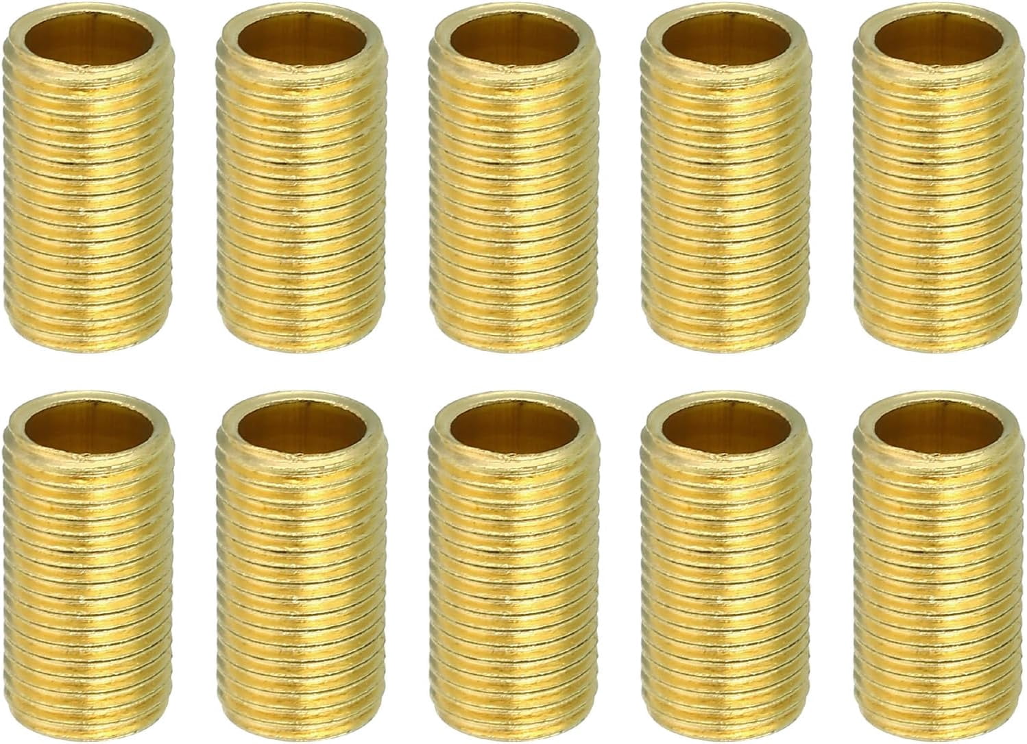 BDKWID-M10 Fine Thread Lamp Pipe, 10 Pack 15mm Threaded Hollow Tube ...