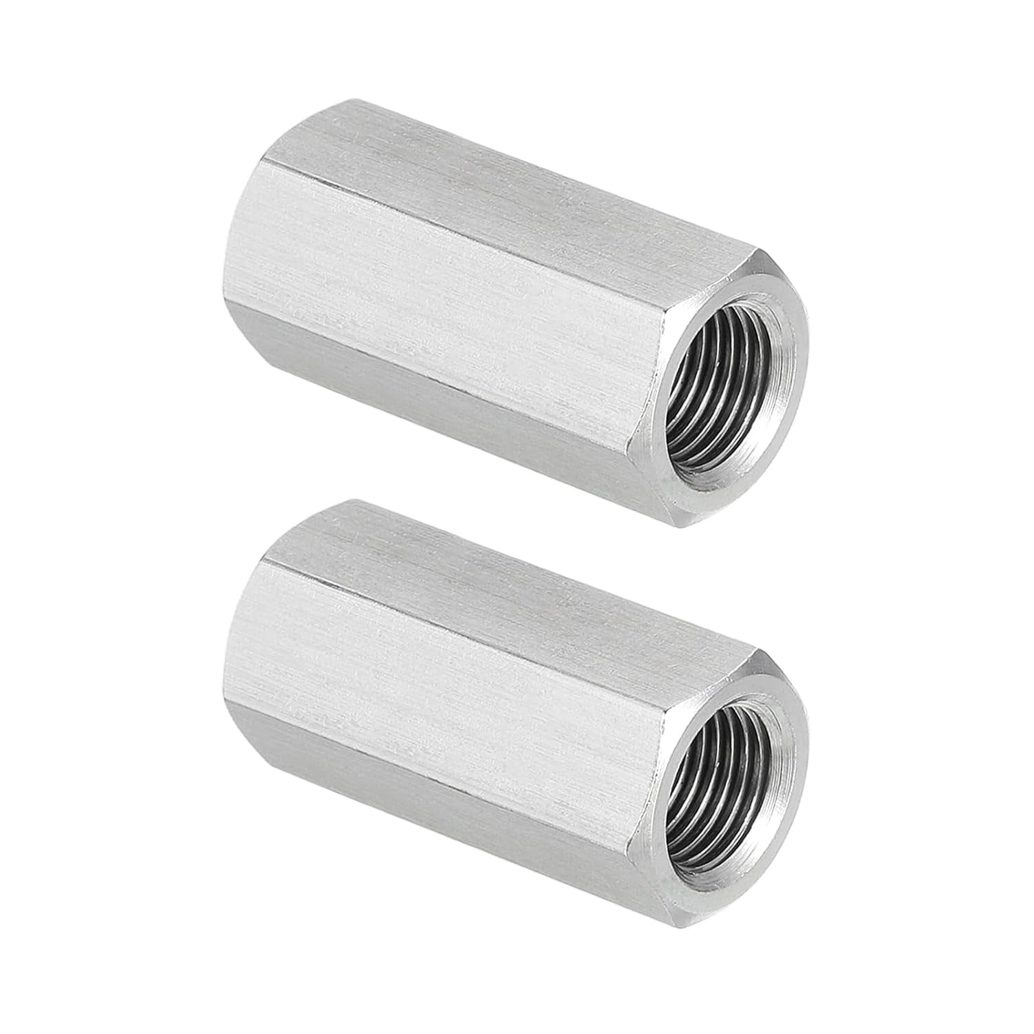 BDKWID-M10 x 1-Pitch 304 Stainless Steel Hex Coupling Nuts, 2Pcs 30mm ...