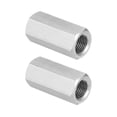 BDKWID-M10 x 1-Pitch 304 Stainless Steel Hex Coupling Nuts, 2Pcs 30mm ...