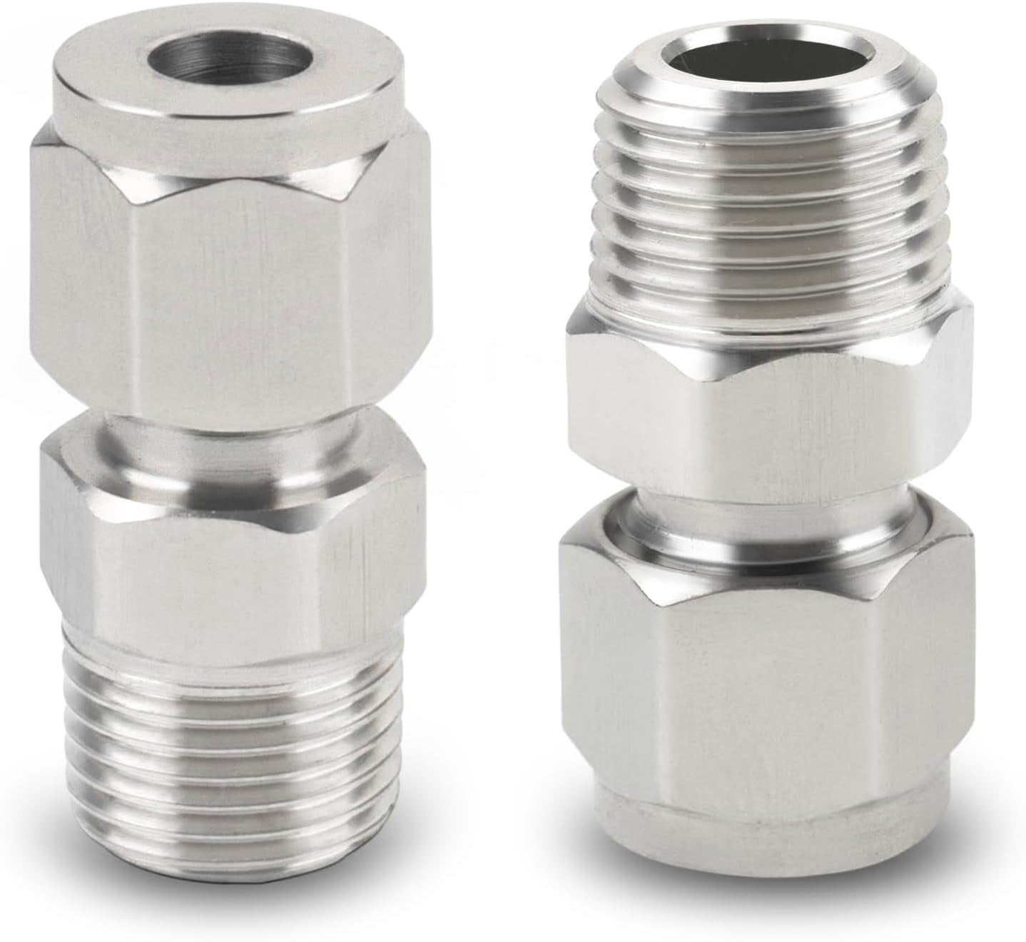 BDKWID-Metalwork 304 Stainless Steel Compression Tube Fitting Adapter 1 ...