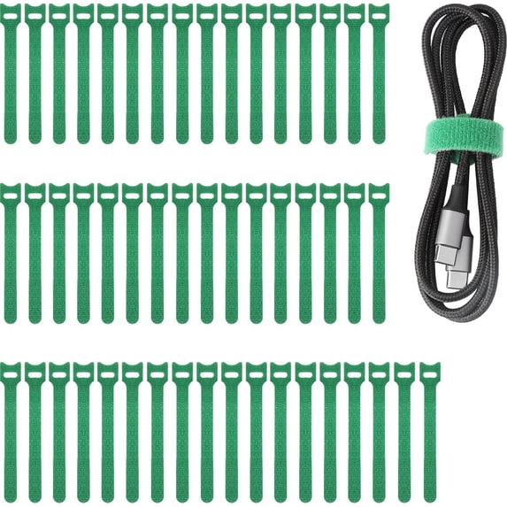 BDKWID-Pasow 50pcs Reusable Fastening Adjustable Cable Ties Wire ...