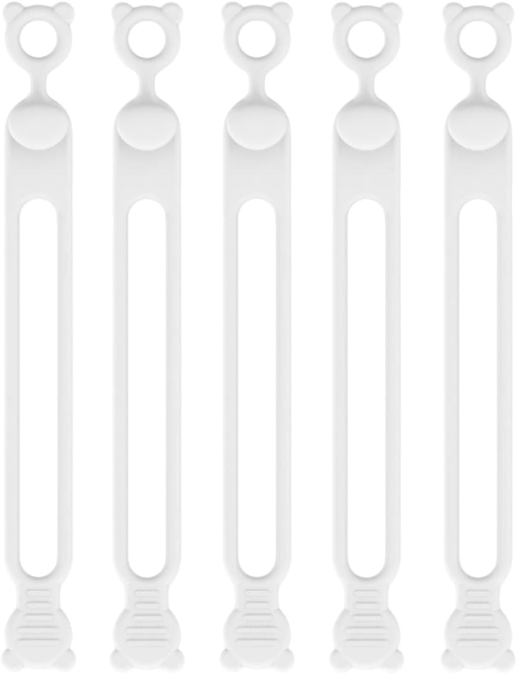 BDKWID-Silicone Cable Ties, Reusable High-Elasticity Cable Organizers ...