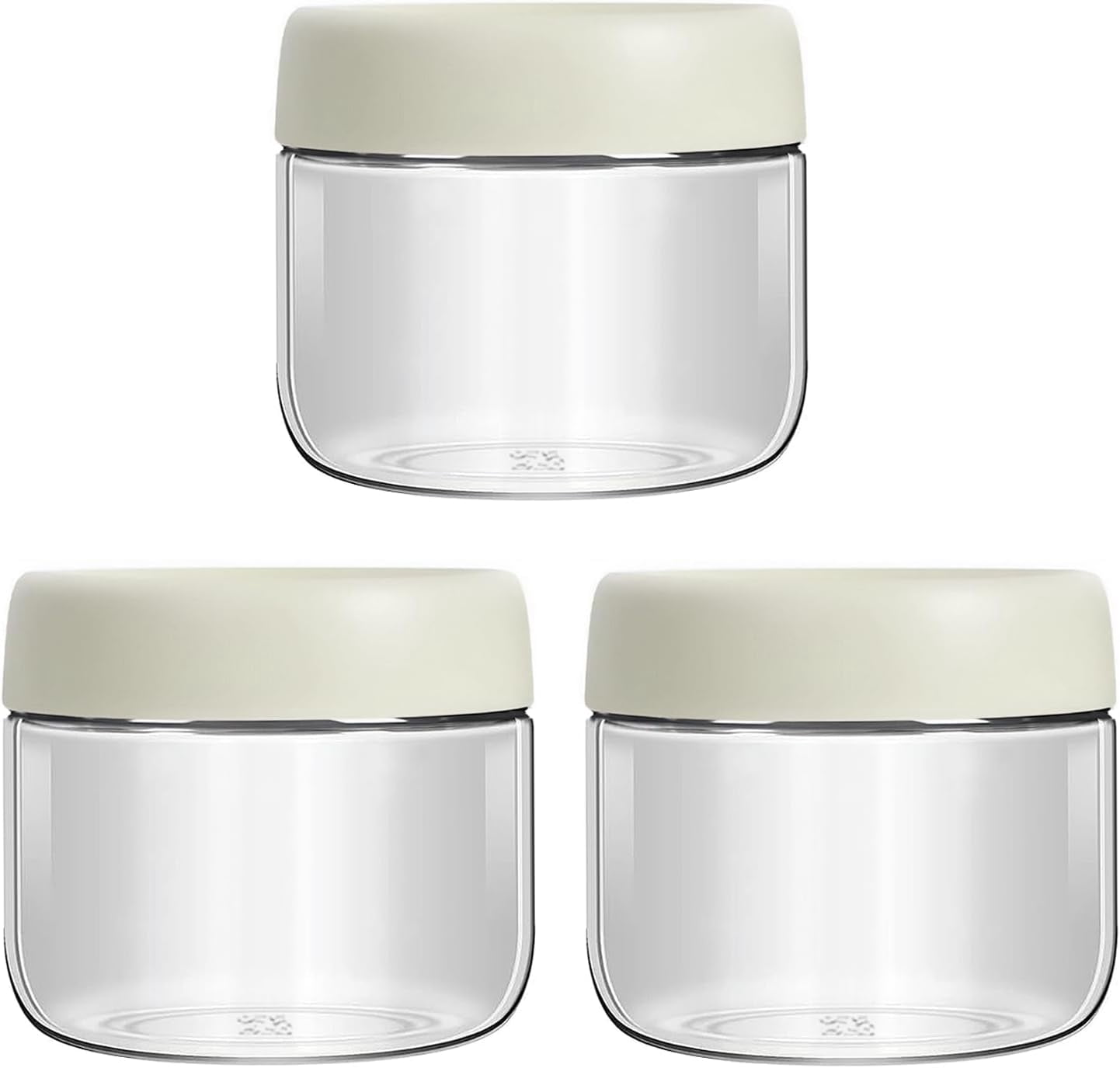 BDKWID-Small Glass Containers With Lids,Overnight Oats Jars,15.2oz ...