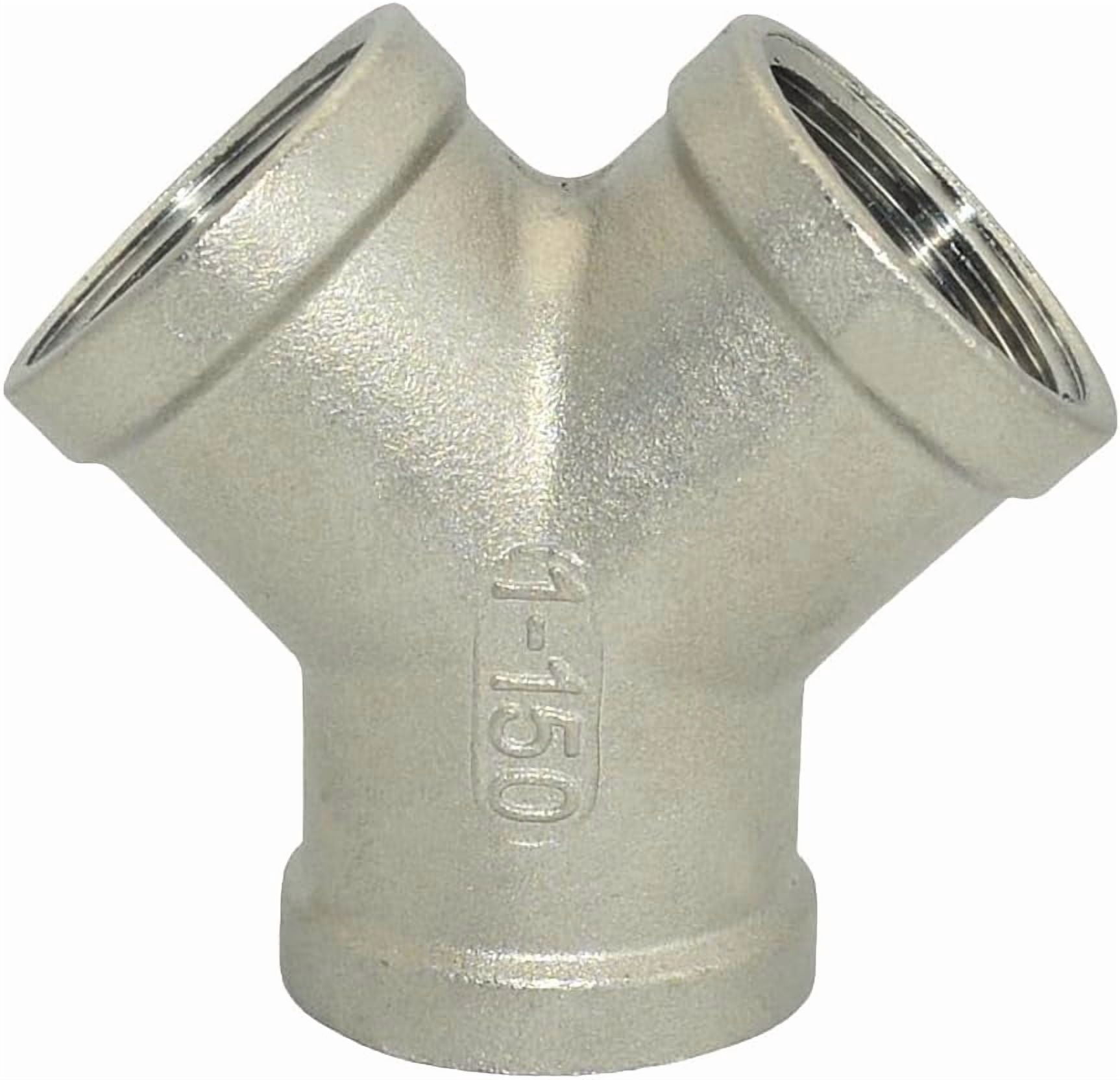 BDKWID-Stainless Steel 304 Tee NPT Female/Male Y Shaped 3 Way Cast Pipe ...