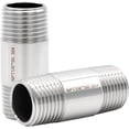 BDKWID-Stainless Steel Pipe Fittings, 1/8"NPT x 1/8"NPT Male Thread 2 ...