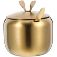 BDKWID-Sugar Bowl with Lid and Spoon Stainless Steel Seasoning Jar and ...