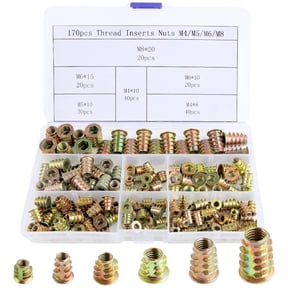 Furniture Screw-In Inserts and Fasteners for Secure Wood Assembly