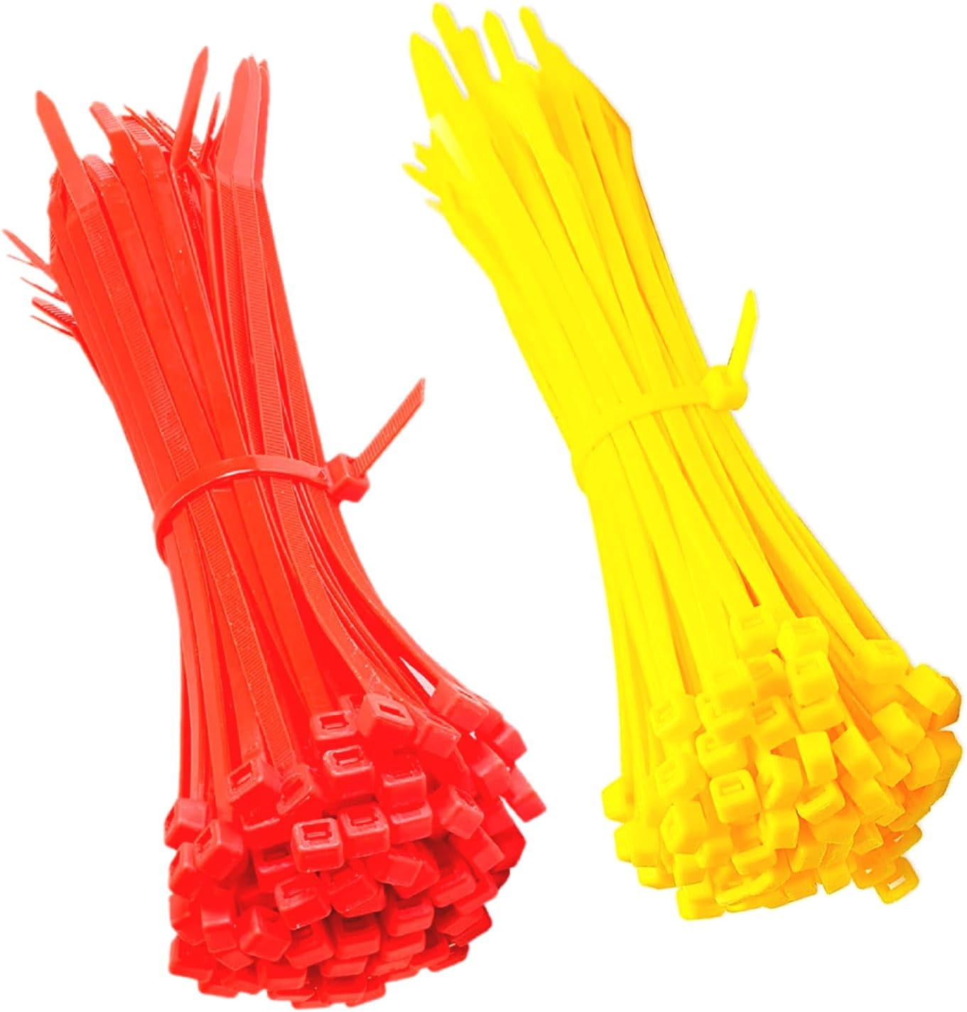 BDKWID-Zip Ties, 200pcs Yellow and Red Zip Ties 8 Inch, Plastic Ties ...