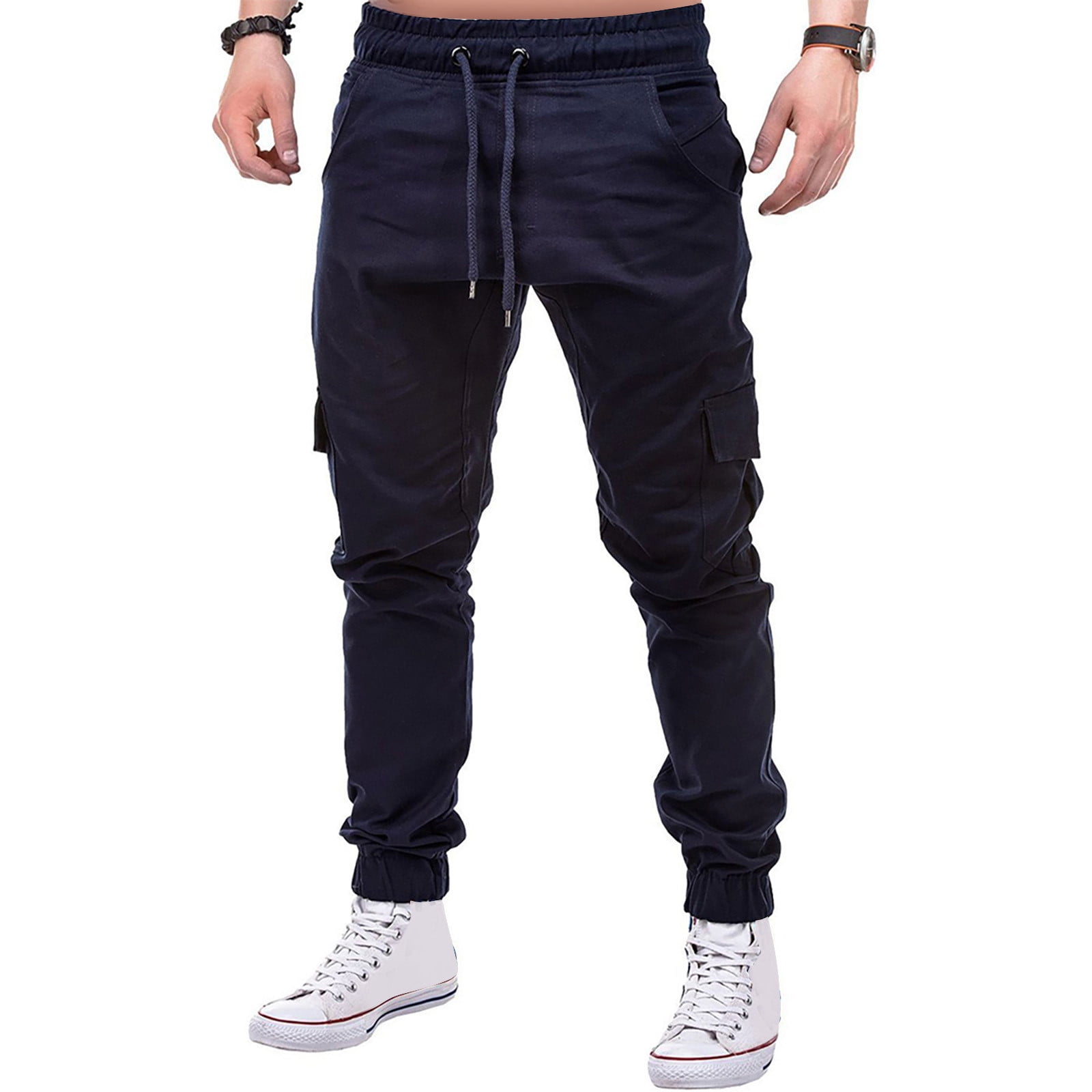 BDPORKAS Cargo Joggers for Men Chino Joggers Sweatpants Casual Hiking ...