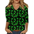 Bdporkas Green Clover Shamrock Saint Patricks Day Shirts Women Womens 3