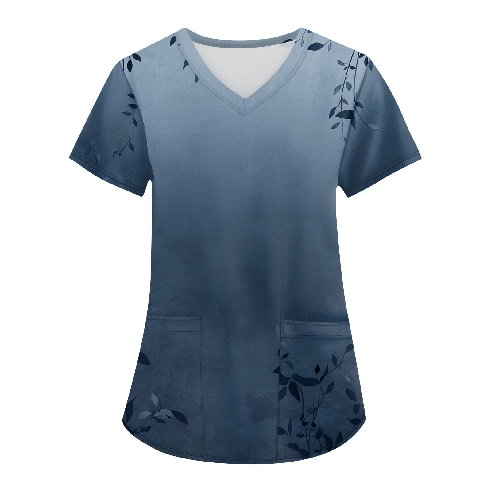 BDPORKAS Scrubs for Women Holiday Workwear Stretch Short Sleeve with ...