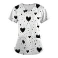 BDPORKAS Under Scrub Tops for Women Valentine's Day Womens Nurse ...
