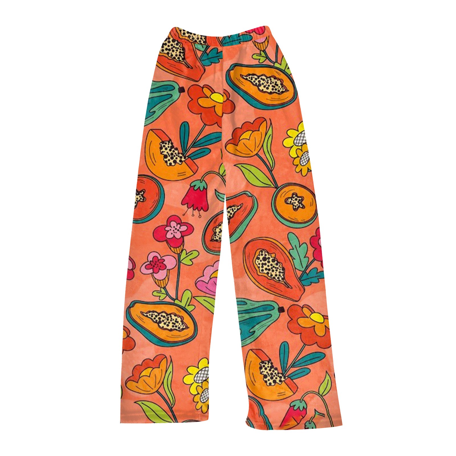 BDPORKAS Women's Plush Fuzzy Pajama Pants Cute Character Print Warm ...
