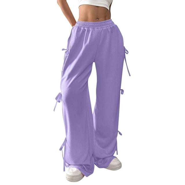 Bdporkas Womens Wide Leg Yoga Sweatpants High Waisted Comfy Lounge