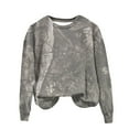 Bdporkas Womens Camo Crewneck Sweatshirt Maple Leaf Print Casual Long