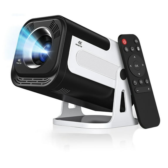 BDQ Mini Portable Projector, Support 4K 1080P with Dual-Band WIFI6 5G ...