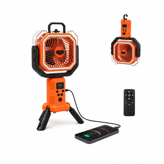BDQ Portable Cooling Fan with misting & Adjustable Tripod Stand ...