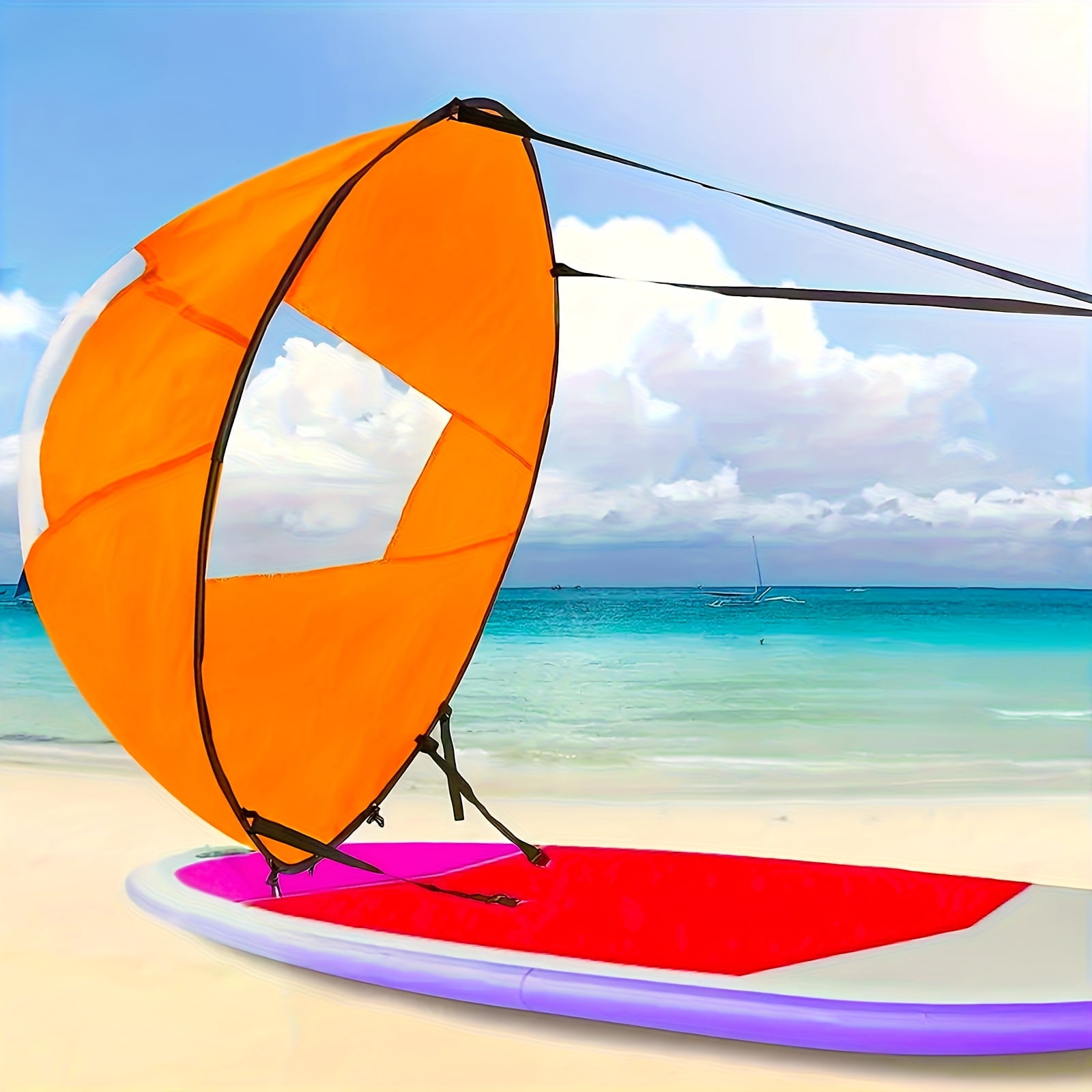 BDQC One-Piece Foldable Sail | Quick Deployment Green Sail with Control ...