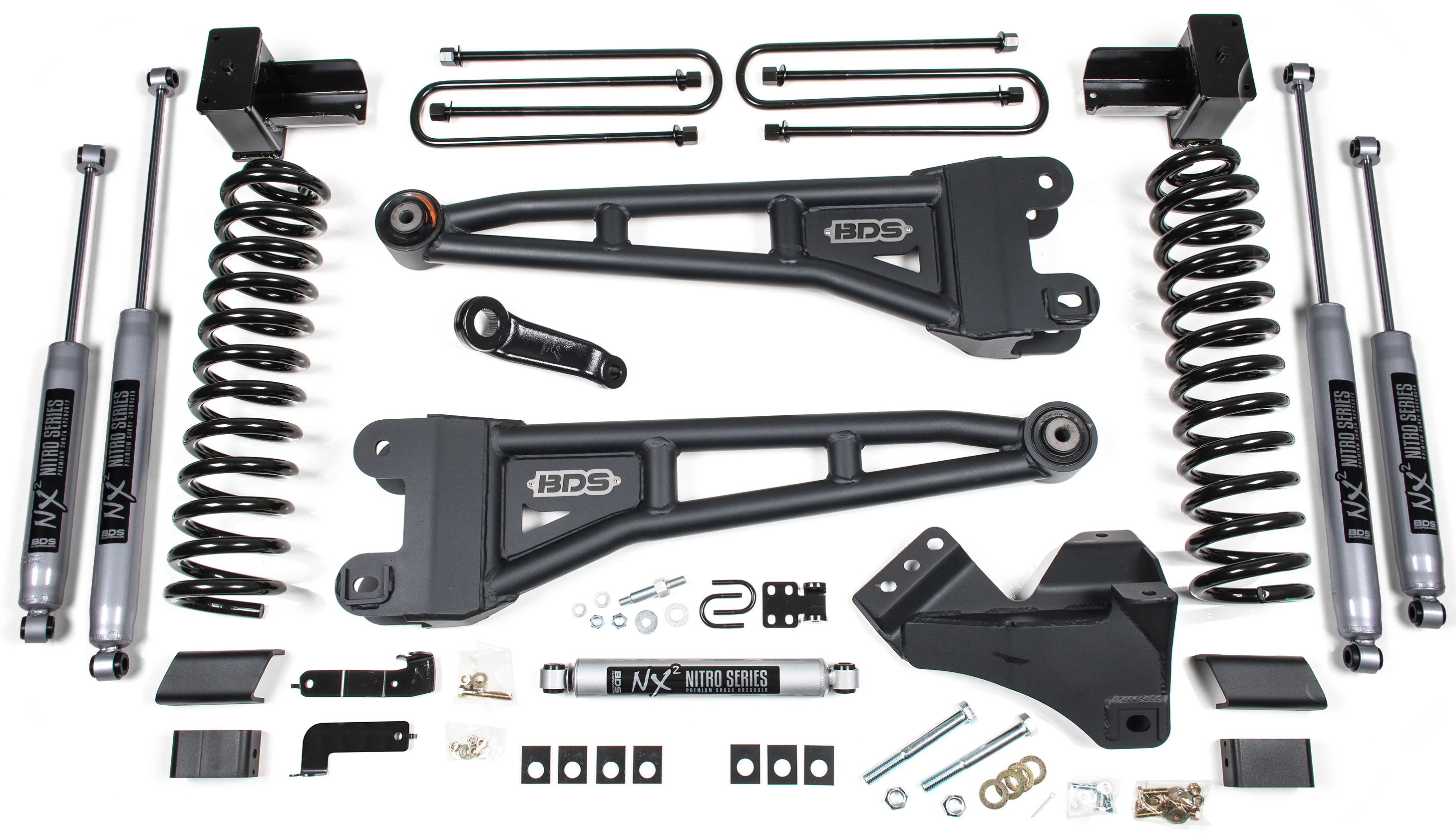 BDS 5" Radius Arm Lift Kit,NX2 Shocks,20-22 Ford F250/F350 Super Duty ...