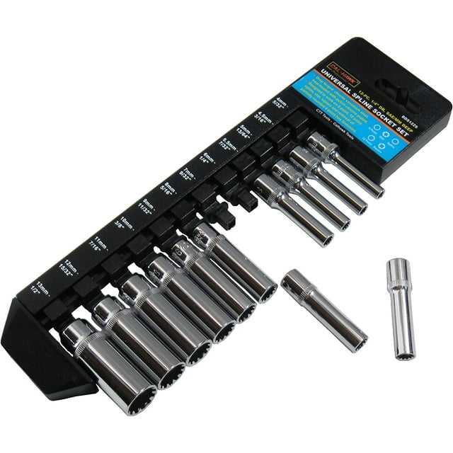 BDS122S 12Piece 1/4" Drive Metric/SAE Deep Universal Spline Socket Set ...