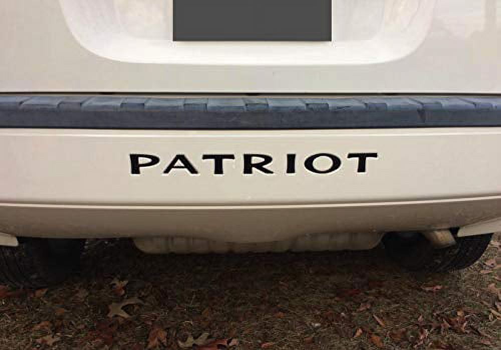 BDTrims Bumper Raised Letters Compatible with Patriot Models (Black ...