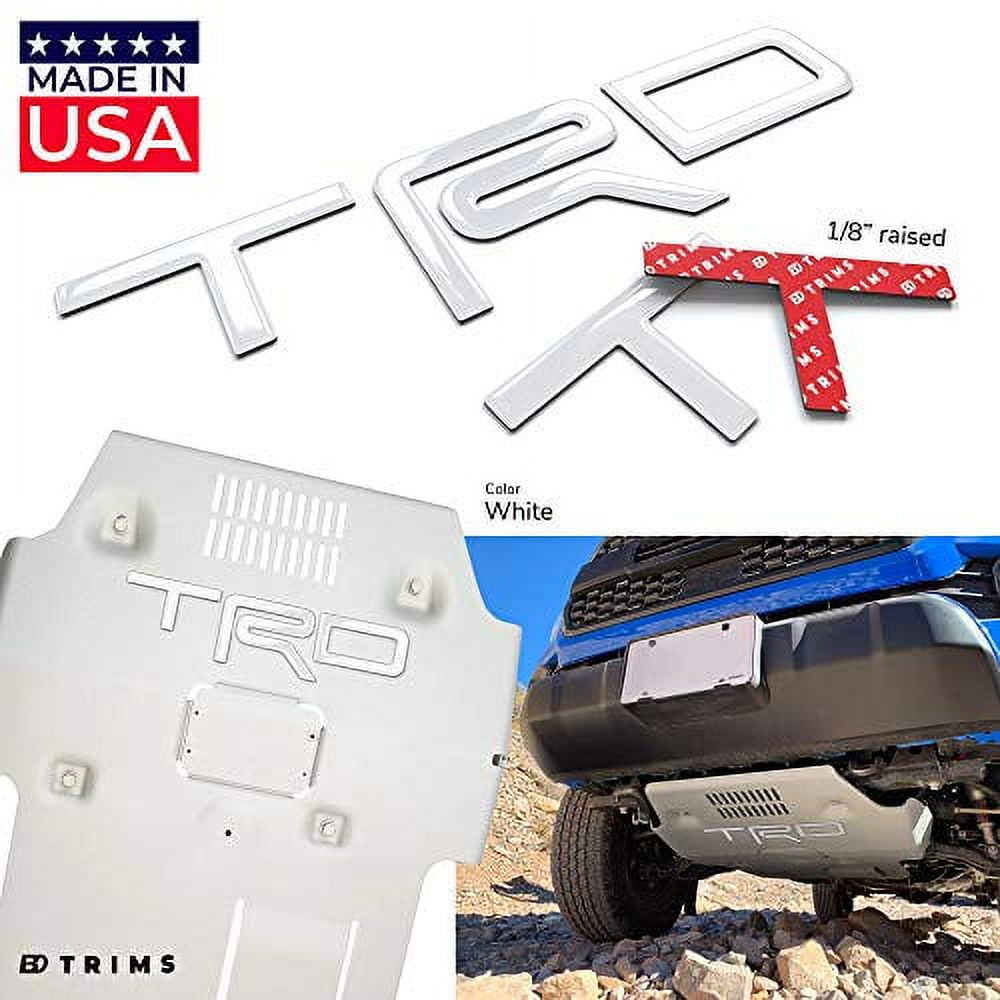 BDTrims Domed 3D Raised Letters Compatible with TRD Skid Plate 2016 ...