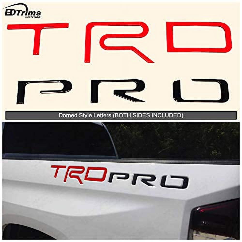 BDTrims | Domed Raised Letters Inserts fits TRD Pro Truck Bed 2014-2019 ...