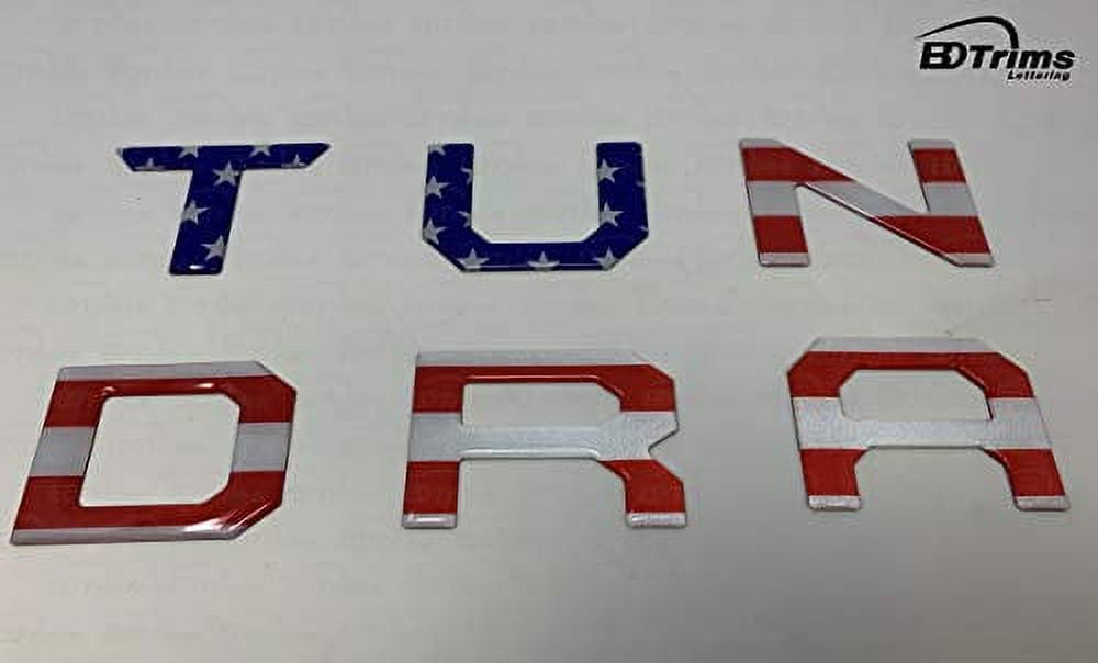 BDTrims | Domed Tailgate Letters Inserts fits 2014-2019 Tundra Models ...